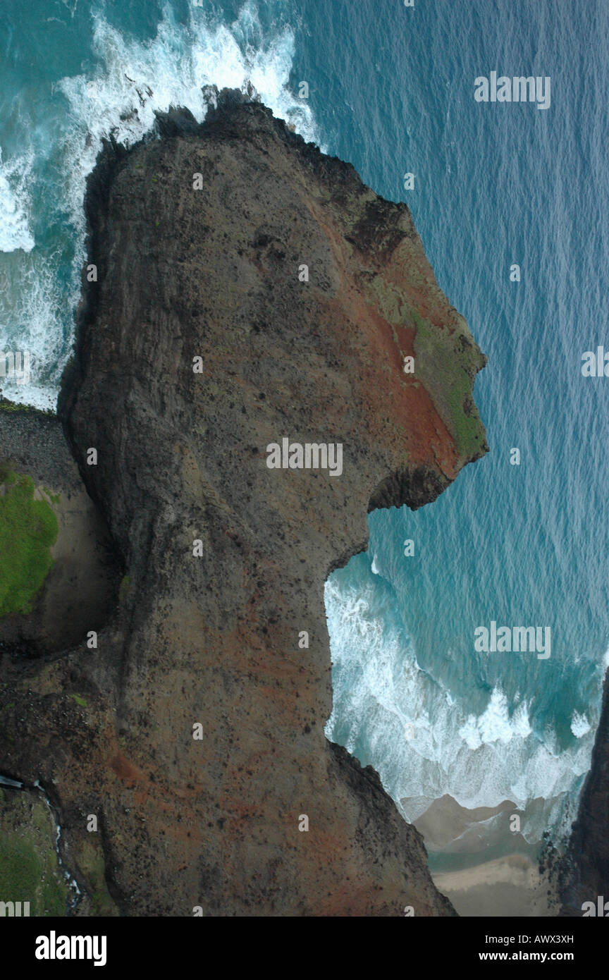 Rock formation, looks like mans head Stock Photo - Alamy