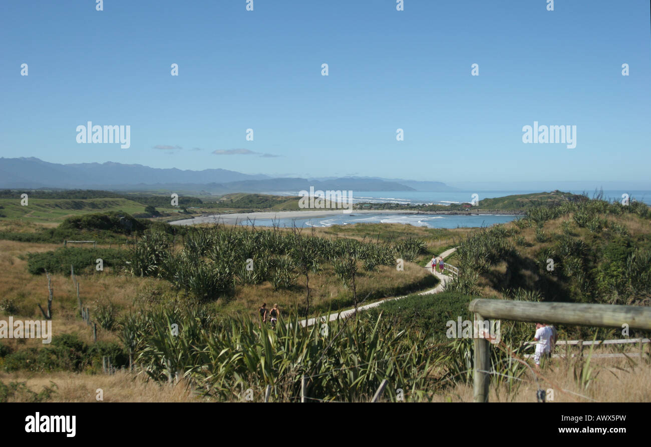 Meandering path in New Zealand Stock Photo - Alamy