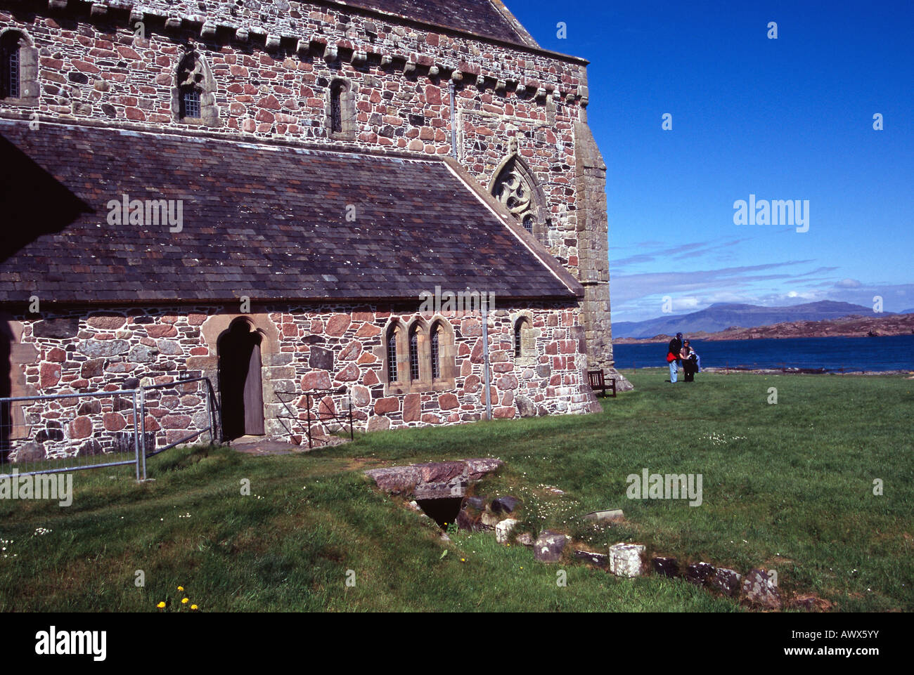 iona abbey isle of iona scotland uk Situated on the small island of ...
