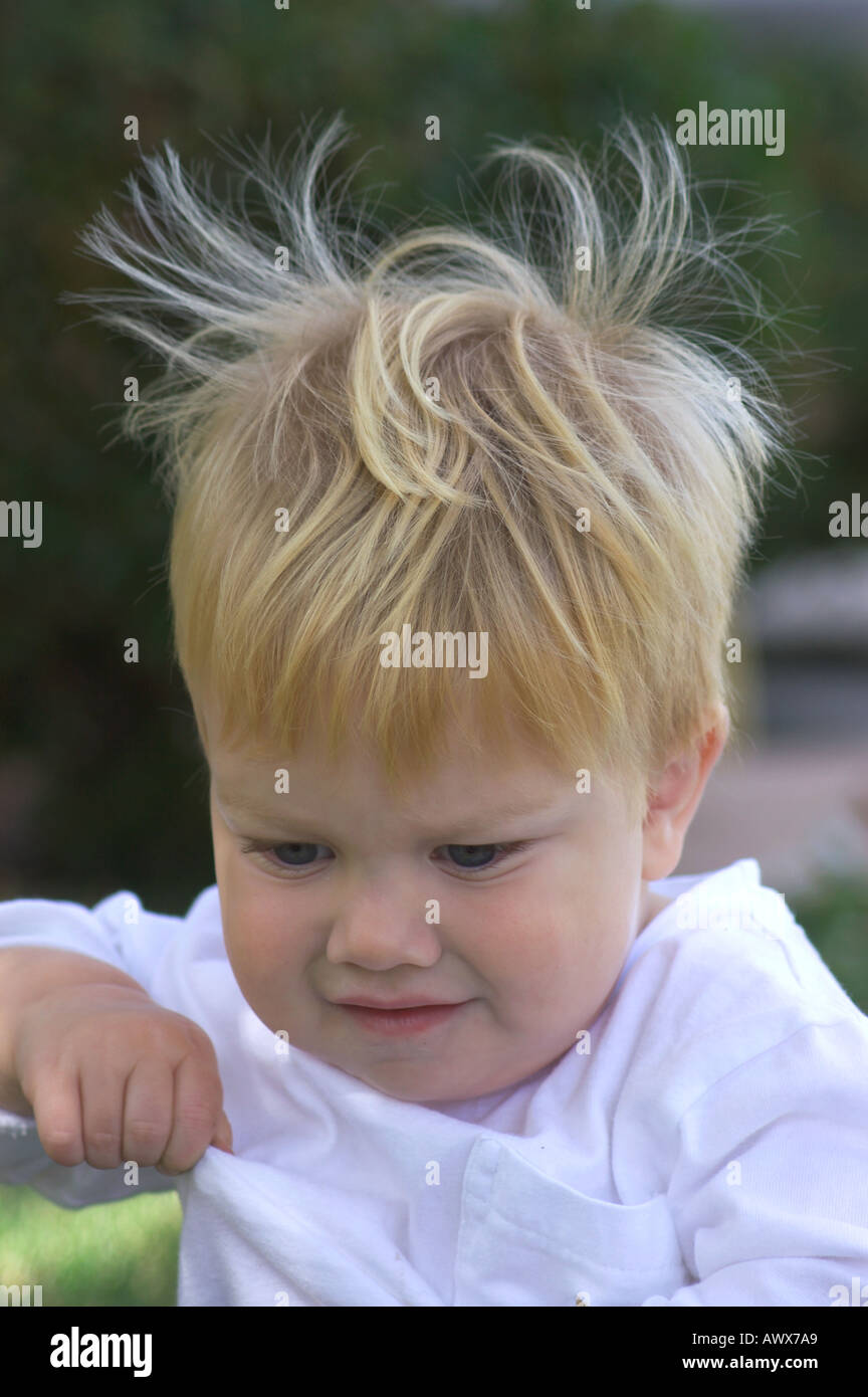 Static electricity hair hi-res stock photography and images - Alamy