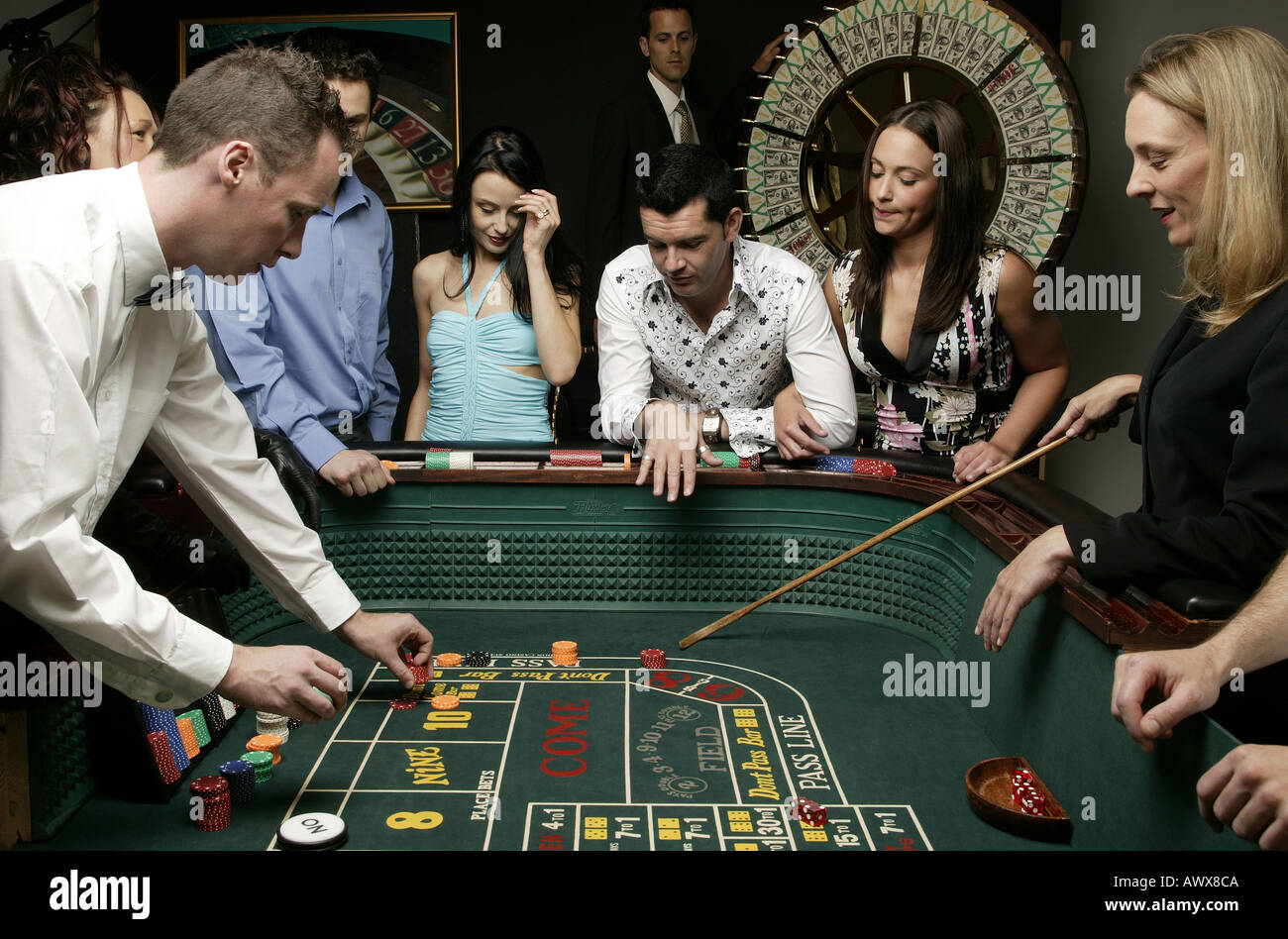 Craps table rake hi-res stock photography and images - Alamy