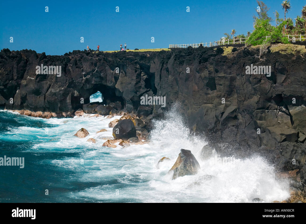 CAP MECHANT - REUNION ISLAND Stock Photo - Alamy