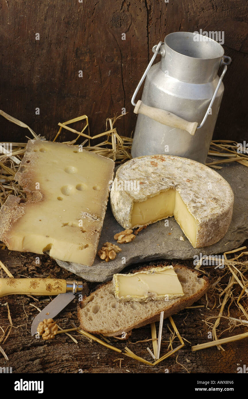 Cheese from north of Alps, France Stock Photo - Alamy