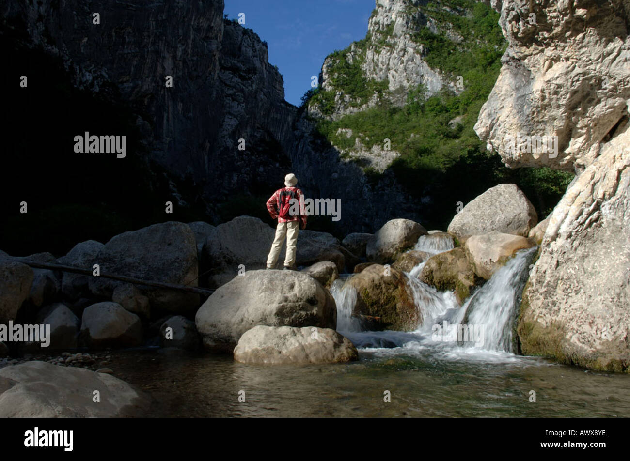 Canyoning in the Couloir Samson, canyon of Verdon, France, Alpes de ...