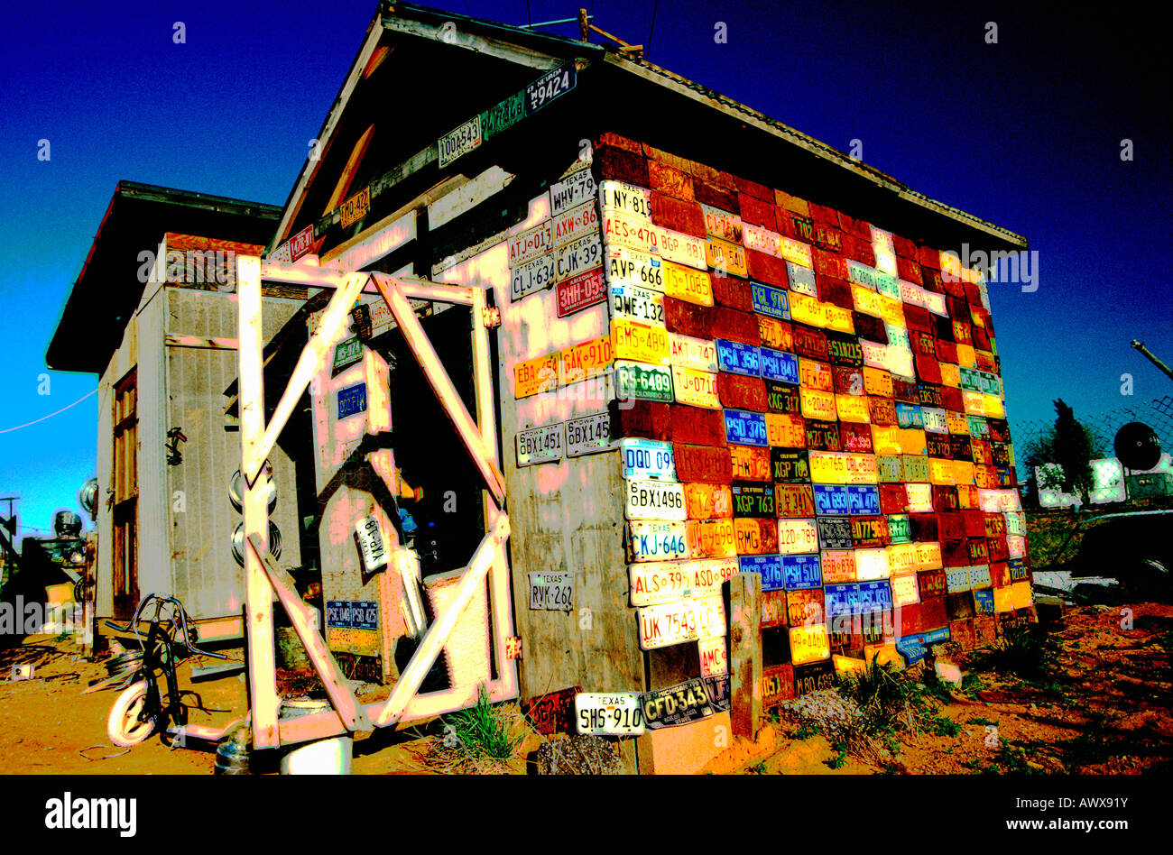 License plates collage hi-res stock photography and images - Alamy