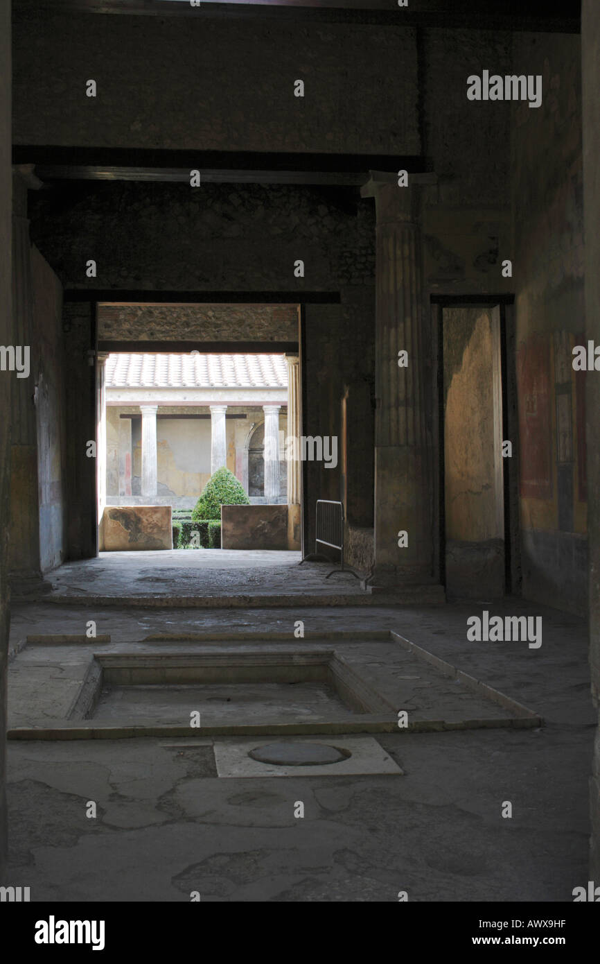 View into a Roman House in Pompeii, Italy Stock Photo - Alamy
