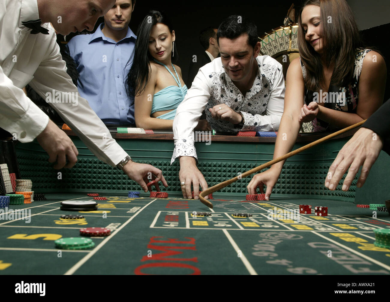 Craps table rake hi-res stock photography and images - Alamy
