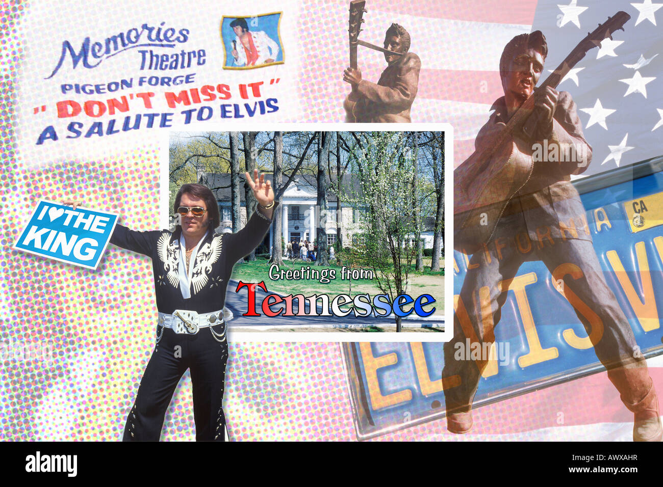 Presley and graceland and statue hi-res stock photography and images ...