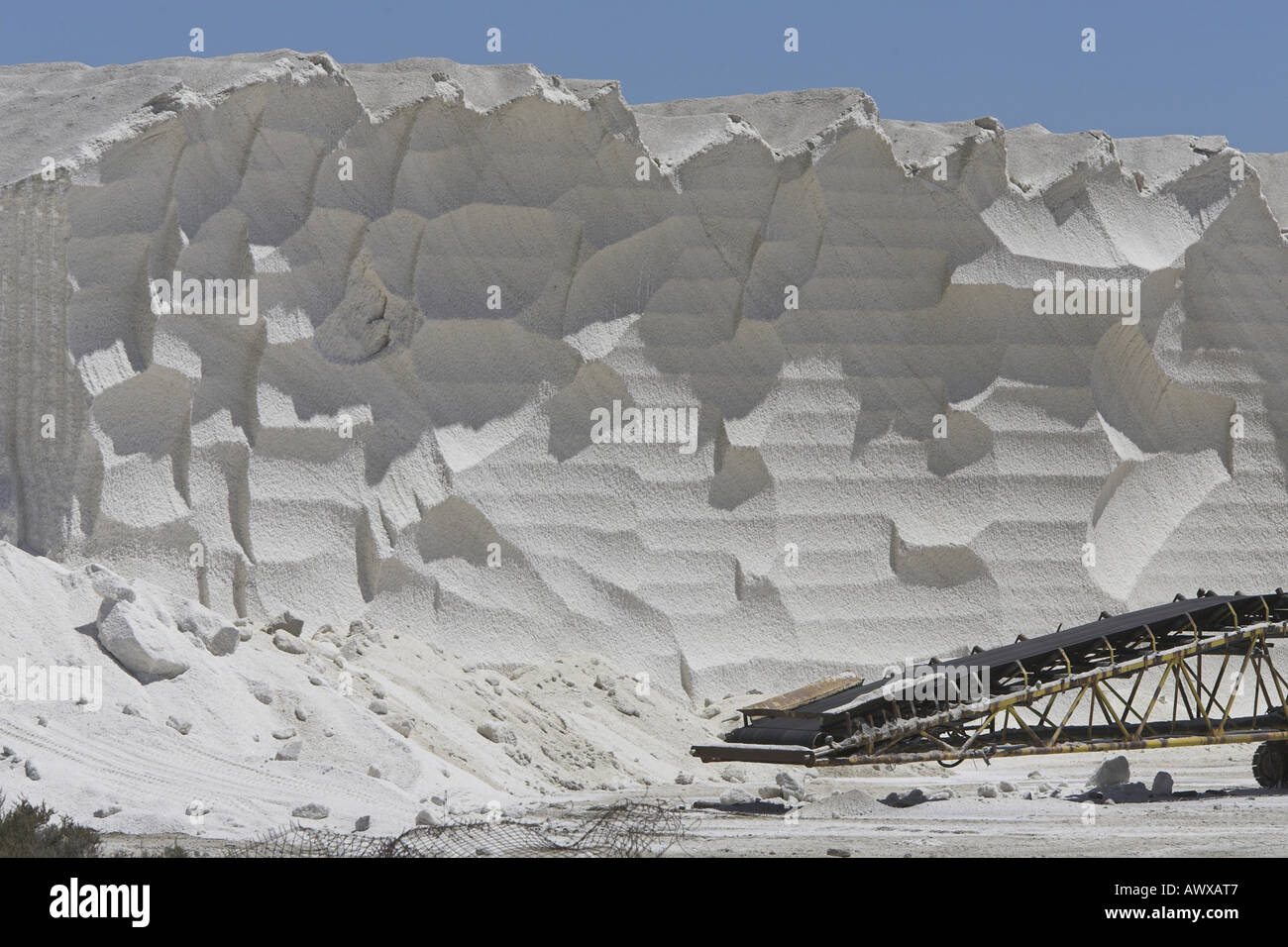 salt heap in a salt-mine, France, Camargue Stock Photo - Alamy