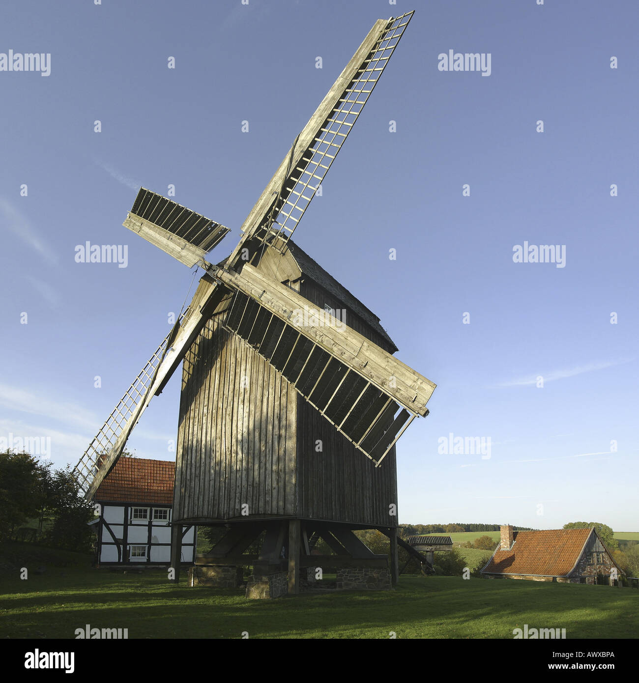 Earliest type of windmill hi-res stock photography and images - Alamy
