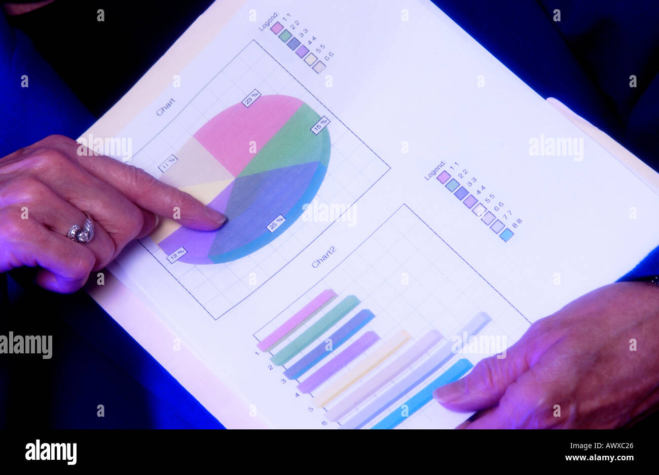 Displaying chart on office hi-res stock photography and images - Alamy