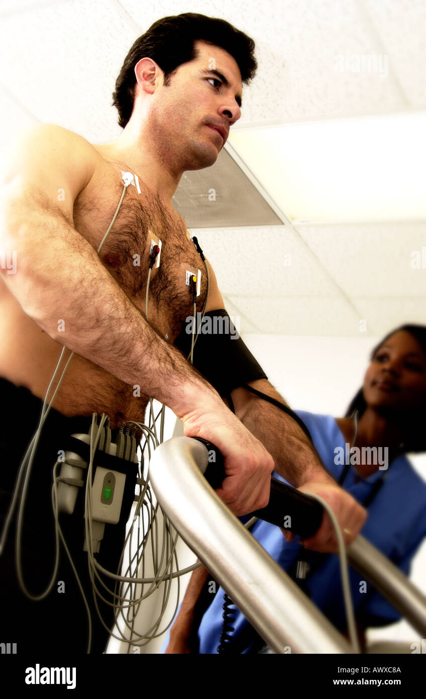 Treadmill stress test hi-res stock photography and images - Alamy