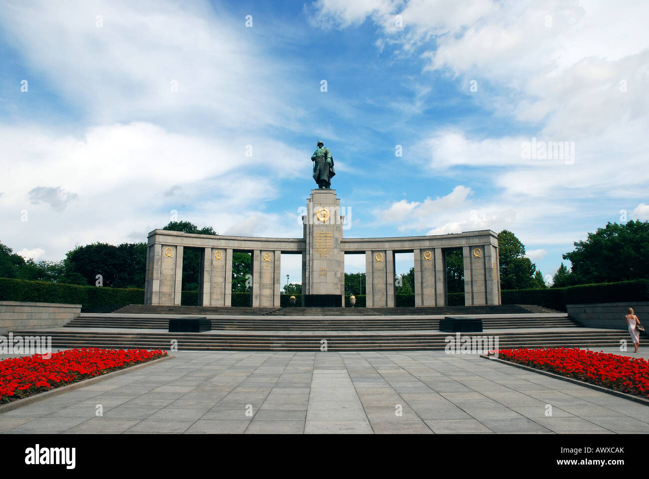 The Soviet War memorial in the Tiergarten, Berlin, Germany Stock Photo ...