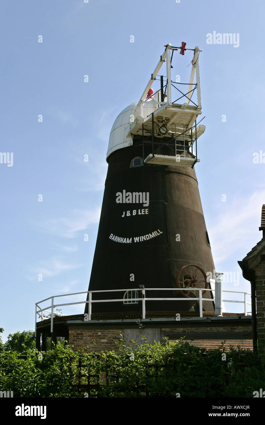 UK England West Sussex Barnham Windmill Stock Photo - Alamy