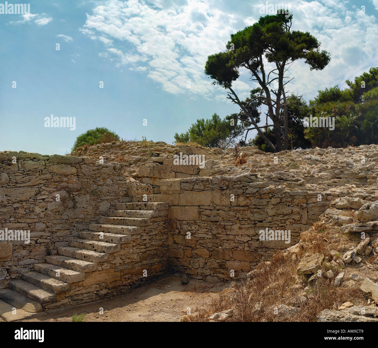 Archaeological remains Whitaker Museum Island of Mozia Sicily Italy ...
