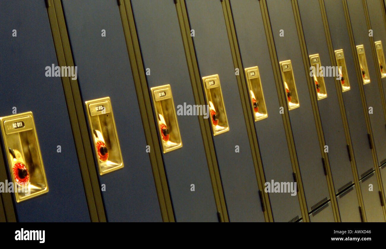 Secured lockers hi-res stock photography and images - Alamy