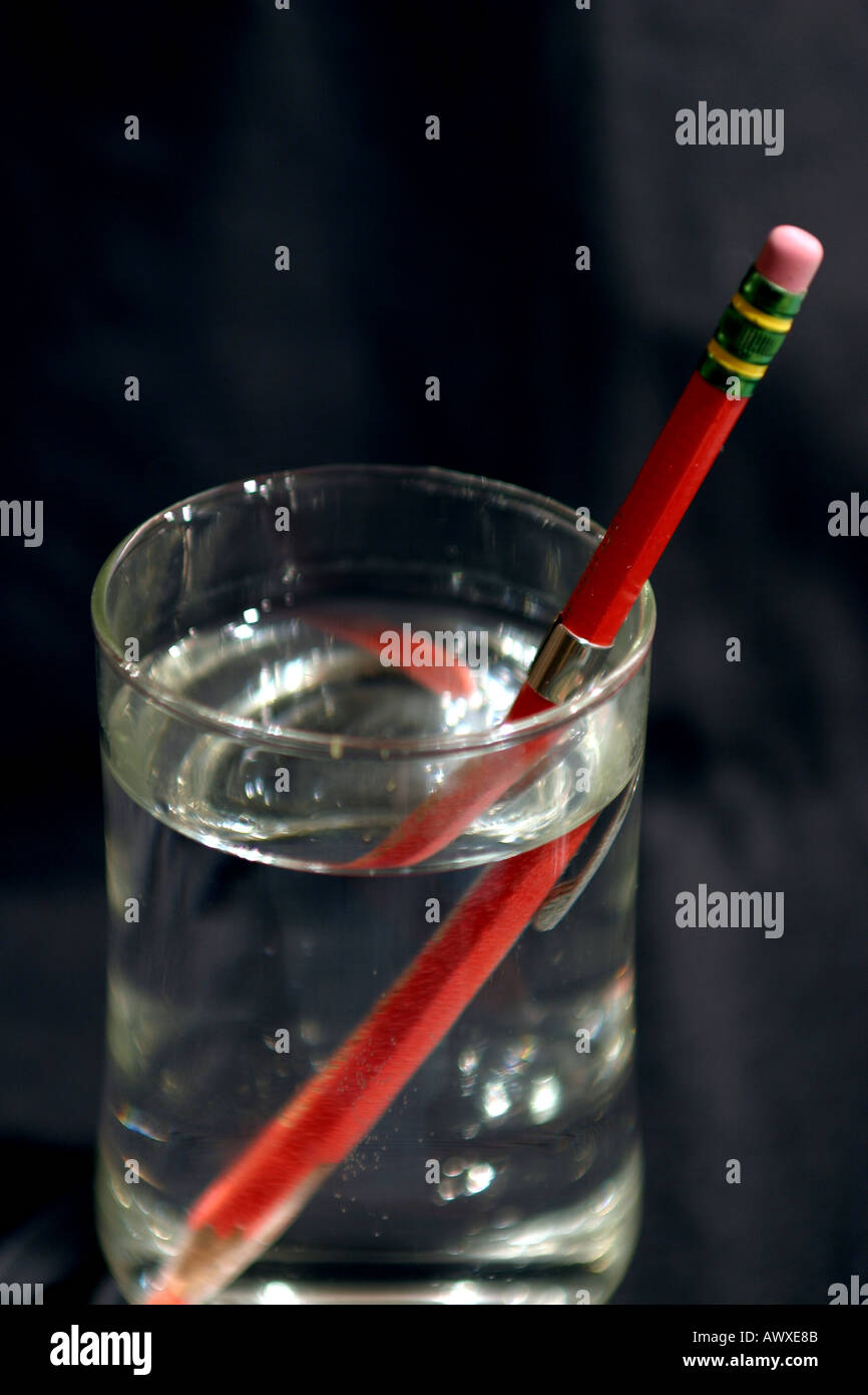 Refraction pencil hi-res stock photography and images - Alamy