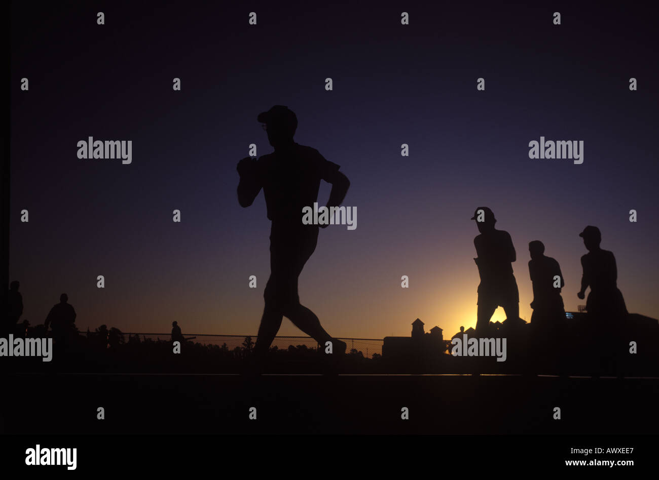 Race walkers National Senior Games Orlando Florida 1999 Stock Photo - Alamy