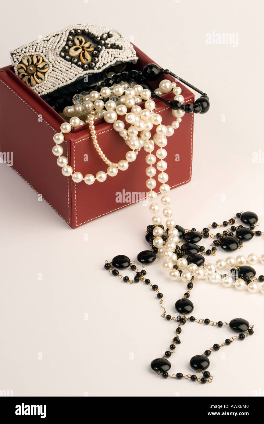 Jewellery Box with necklace Stock Photo - Alamy