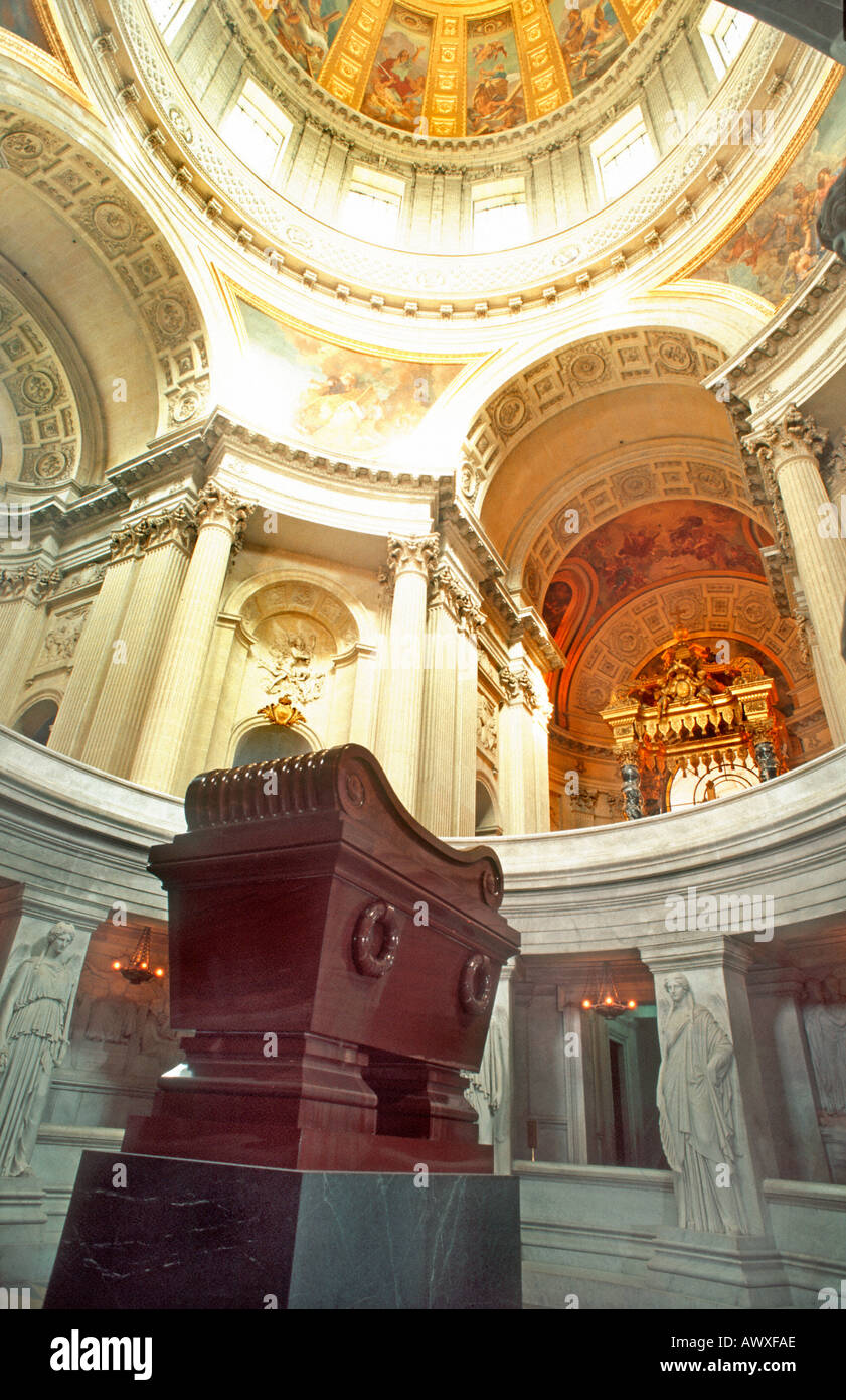 Paris France "Invalides Museum" "Musee de l'Armee" interior "Napoleon's ...