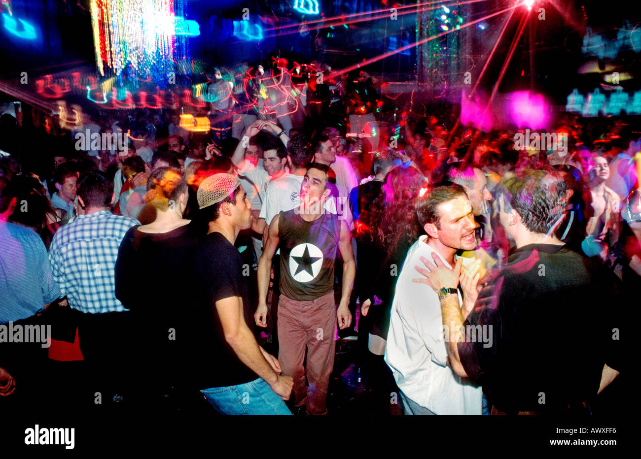 Gay men dancing dance floor nightclub hi-res stock photography and ...