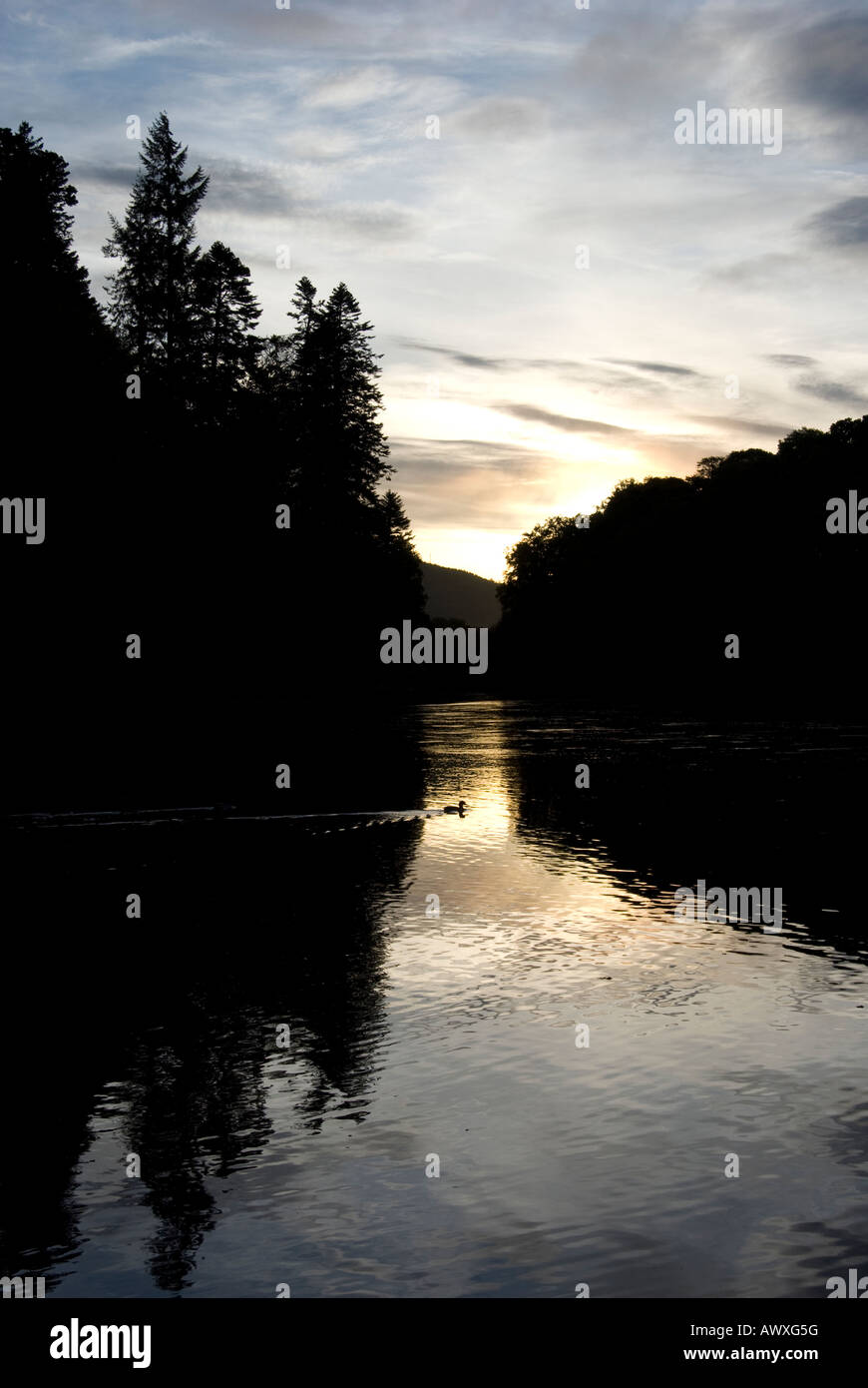 Scotland's River Tay at sunrise. The Tay is one of Scotland's best ...