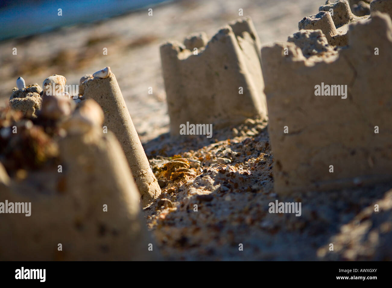 Sandcastle Washed Away High Resolution Stock Photography and Images - Alamy