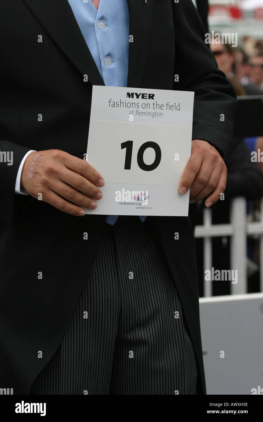 Judging of the Fashion on the Fields at the 2005 Australian Derby. 29th ...