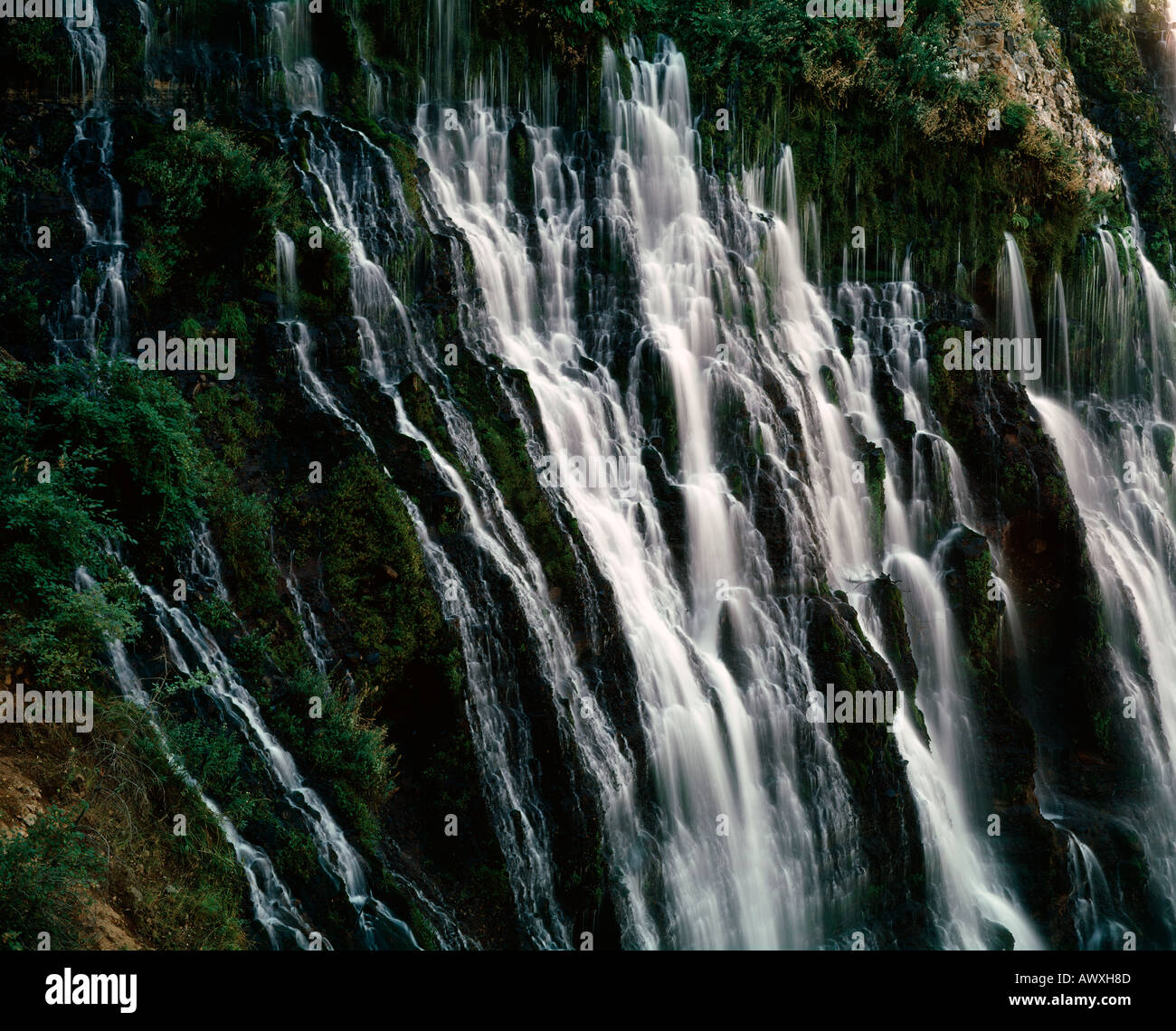 Waterfall over rocky wall hi-res stock photography and images - Alamy