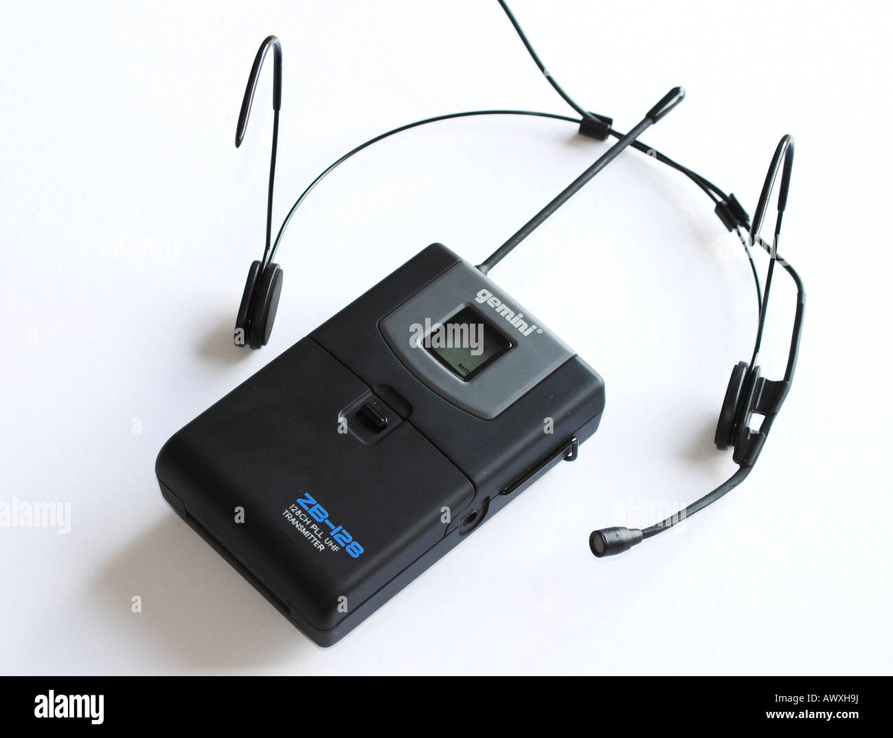 A headset radio microphone Stock Photo - Alamy