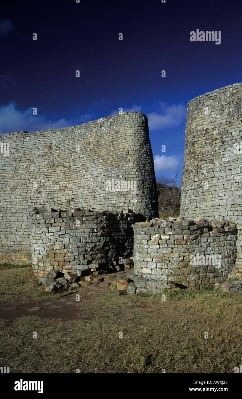 The entrance through the concentric outer walls of the Great Enclosure ...