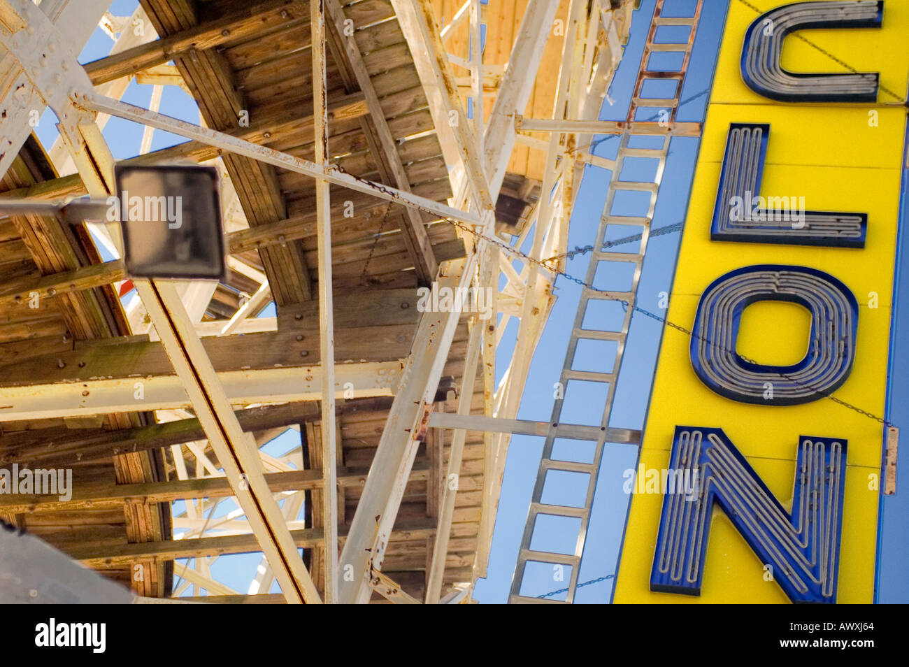 The Cyclone roller coaster at Coney Island Brooklyn New York Stock ...