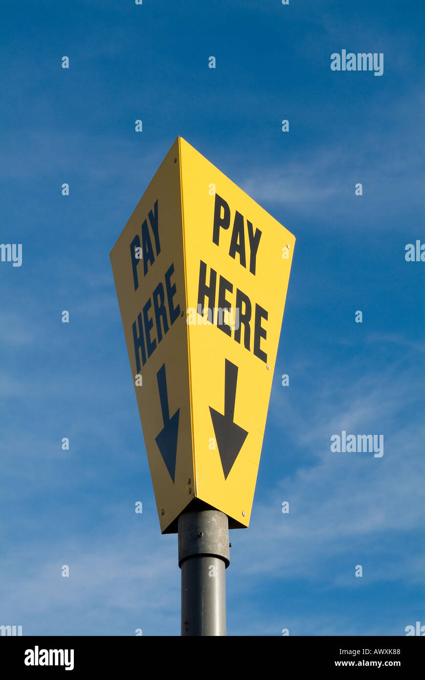 Car Park, Pay Here Sign, UK Stock Photo - Alamy