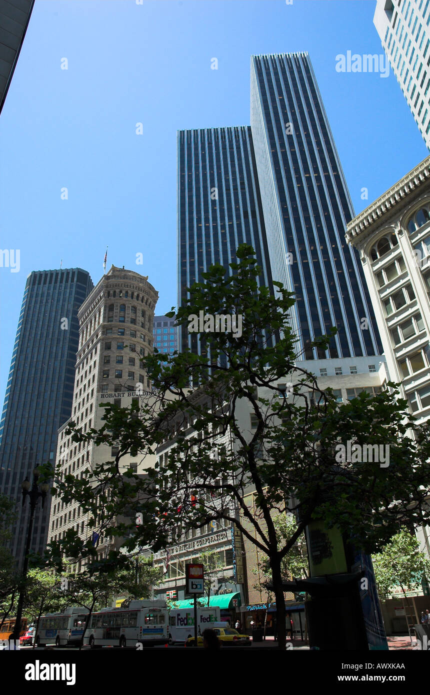 Tall buildings in financial district of San Francisco, California Stock ...