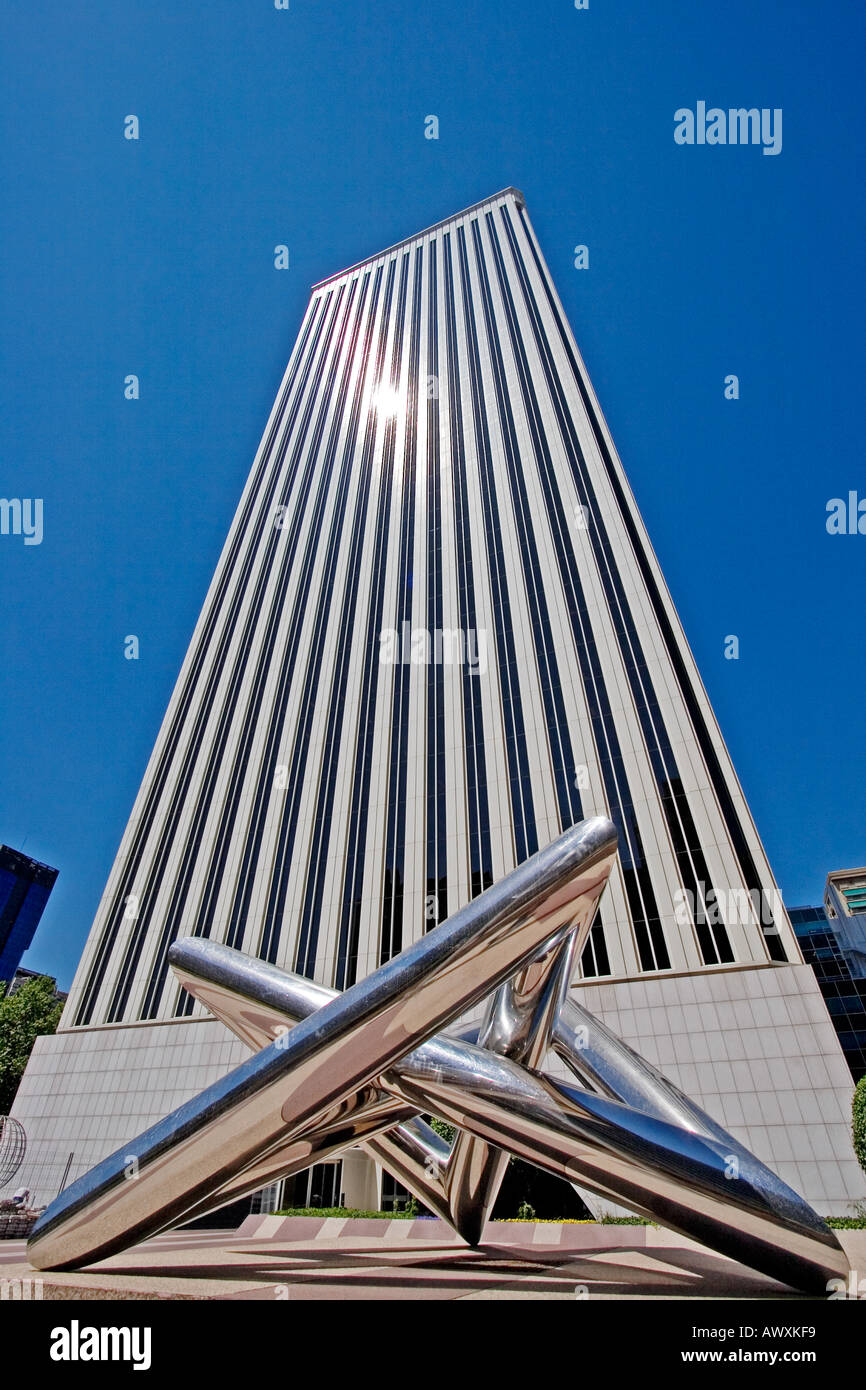 the picasso tower of madrid city spain Stock Photo - Alamy