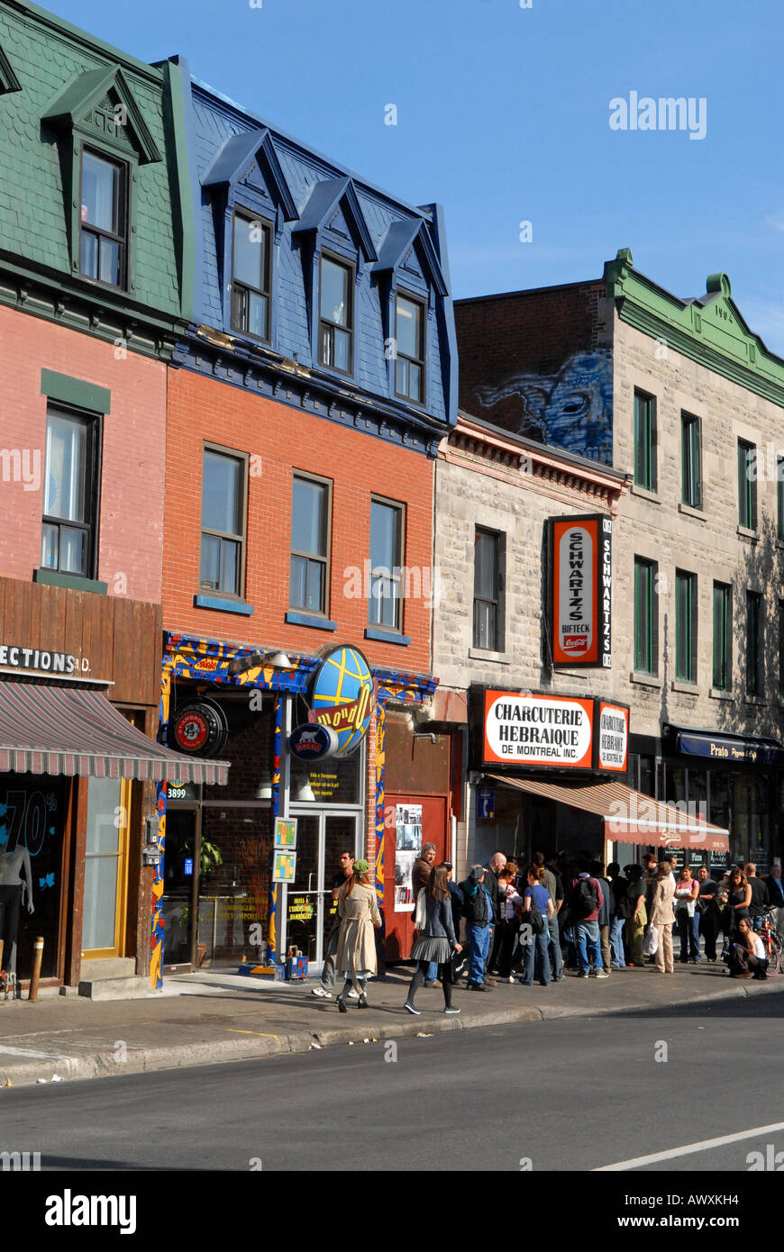 St Laurent boulevard Montreal Quebec Canada Stock Photo - Alamy