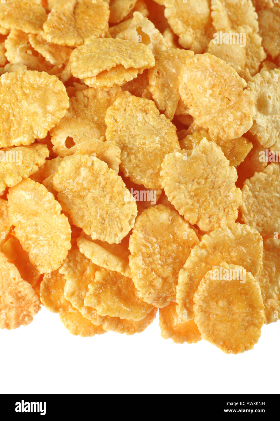 Flake corn group isolated on white background Stock Photo - Alamy