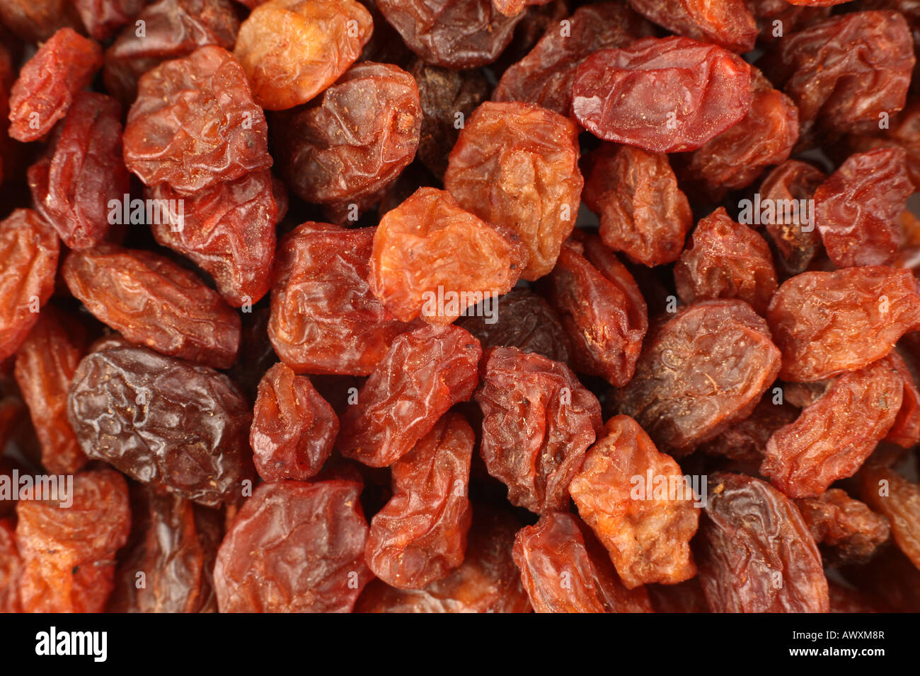 Group browh raisin isolated on white background Stock Photo - Alamy