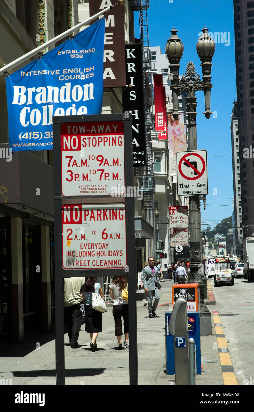 Post Street, San Francisco, California, USA Stock Photo - Alamy
