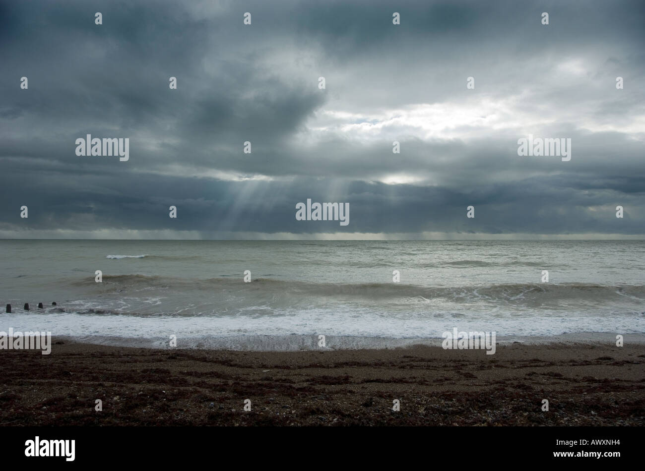 seascape with storm Stock Photo - Alamy
