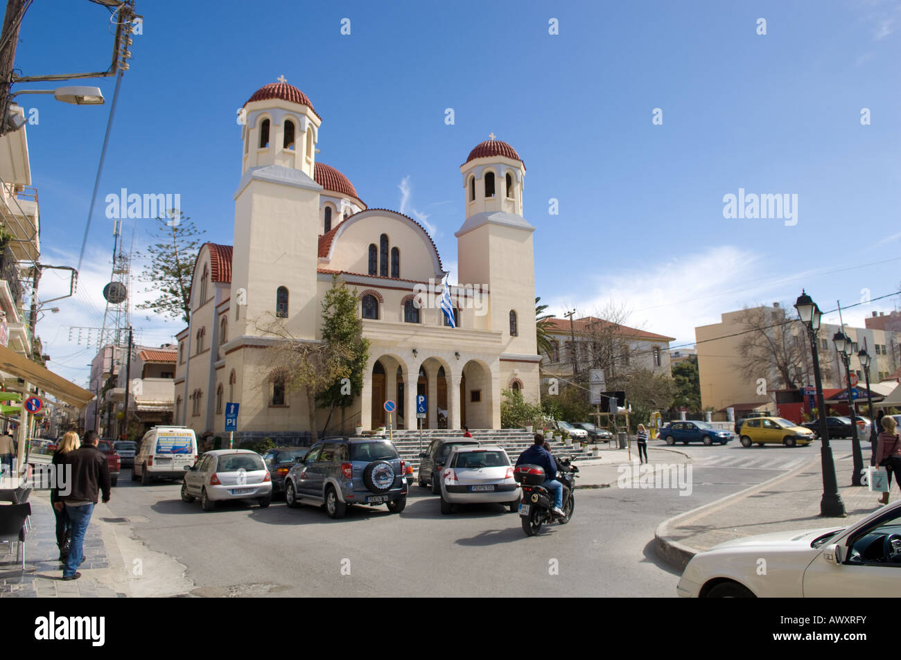 Greek Church in Chania Stock Photo - Alamy