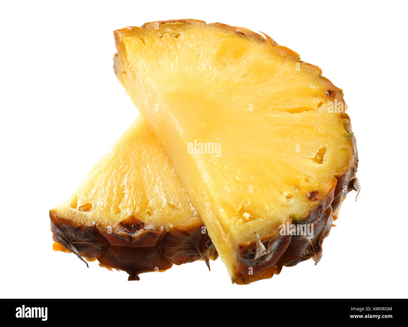 Pineapple ripe fruit isolated on white background Stock Photo - Alamy