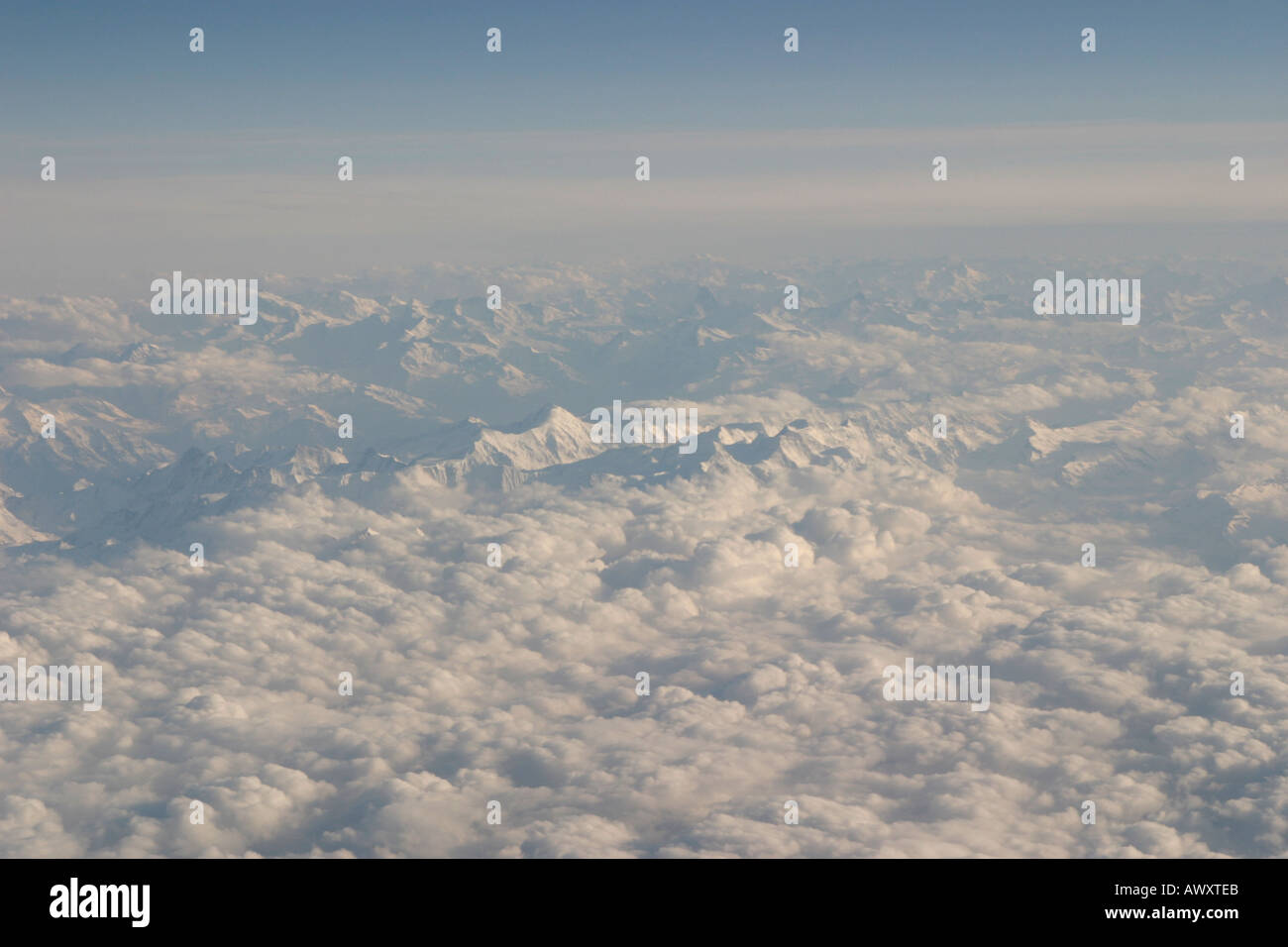 Clouds viewed from an airplane in flight Stock Photo - Alamy