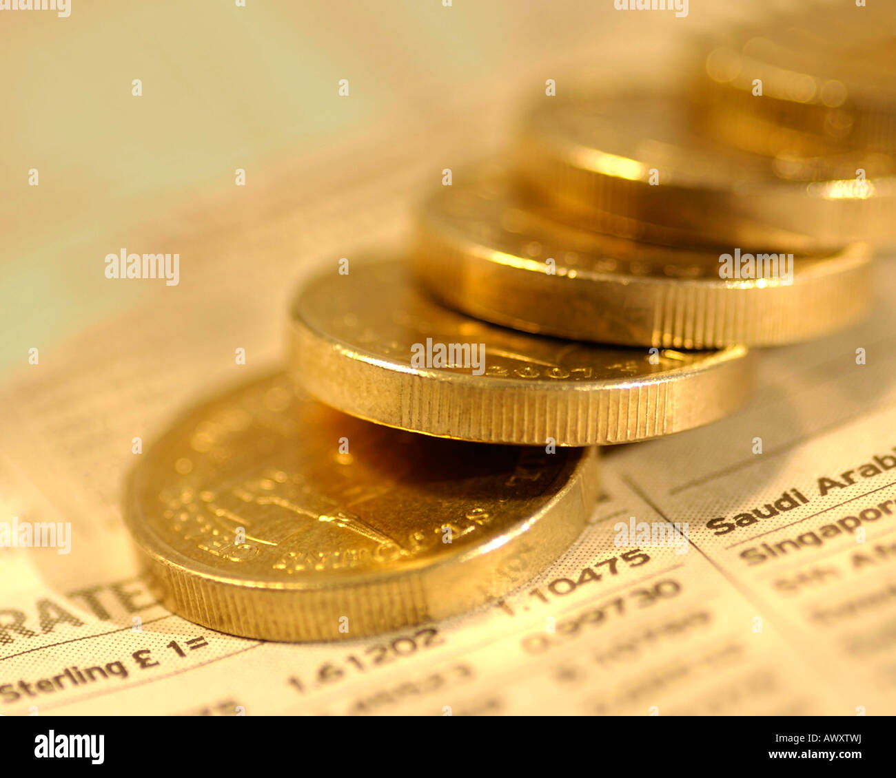Money . Coins and Finance Stock Photo - Alamy