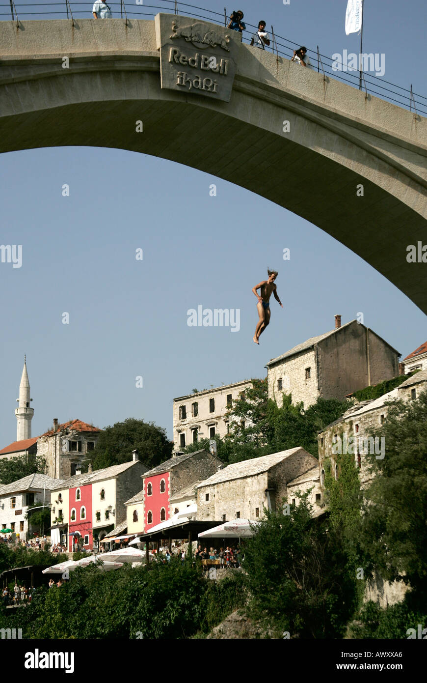 Mostar bridge jump hi-res stock photography and images - Alamy