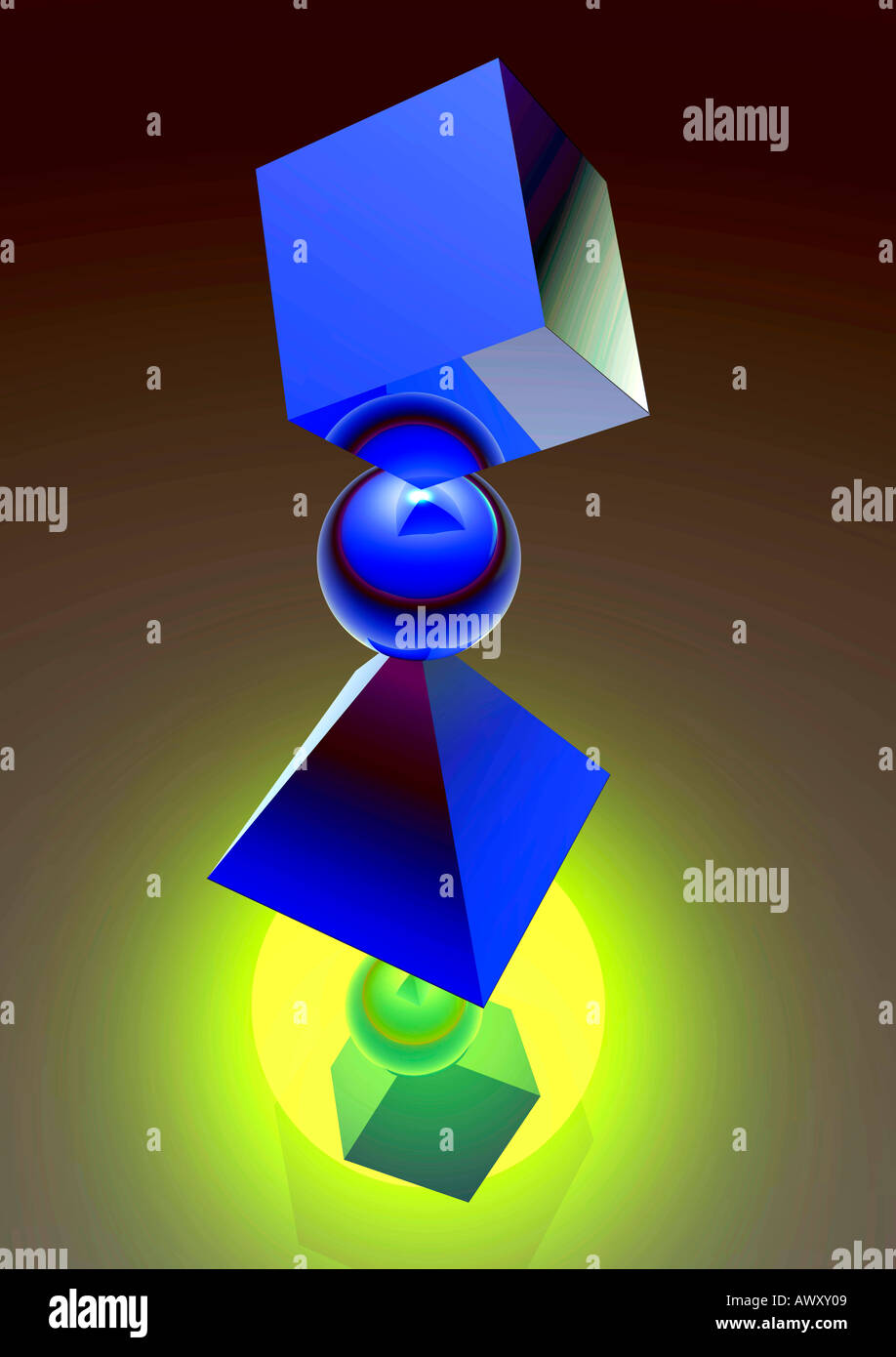 Pyramid balancing sphere hi-res stock photography and images - Alamy