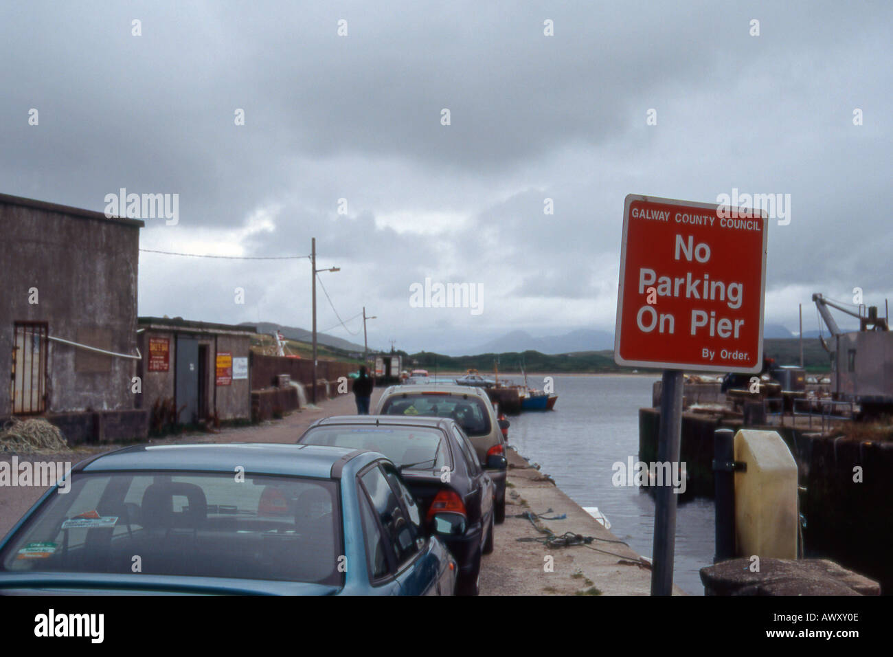 Connemara sign ignored car park rules break broken harbour travel hi ...