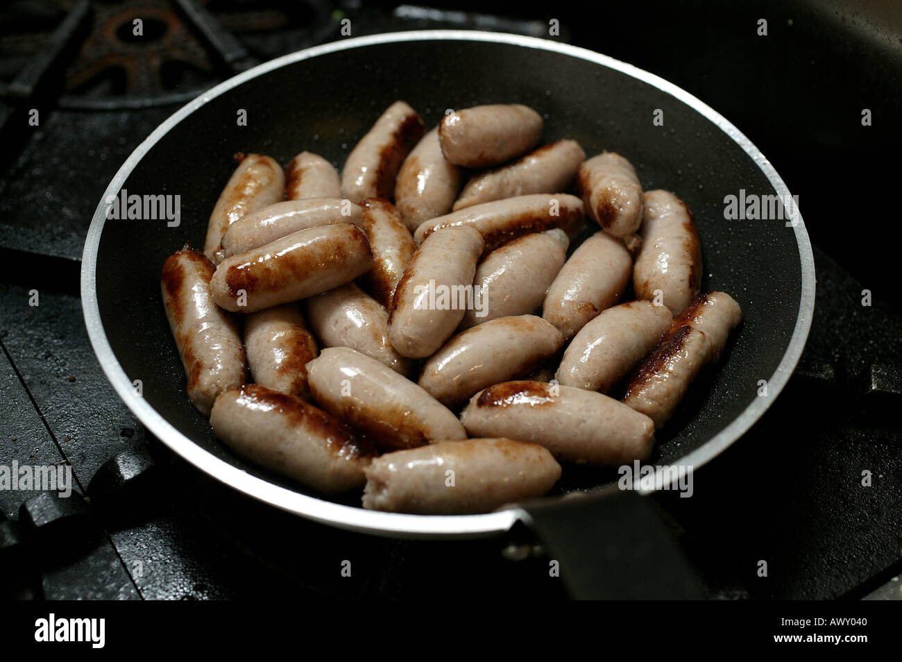 Overcooked sausages hi-res stock photography and images - Alamy