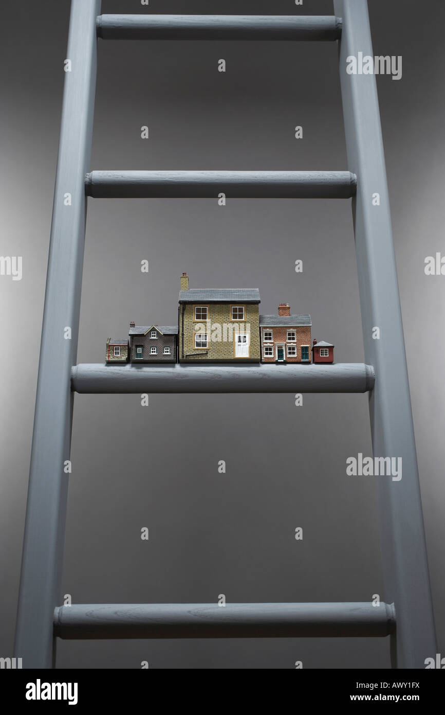 Model house ladder close hi-res stock photography and images - Alamy