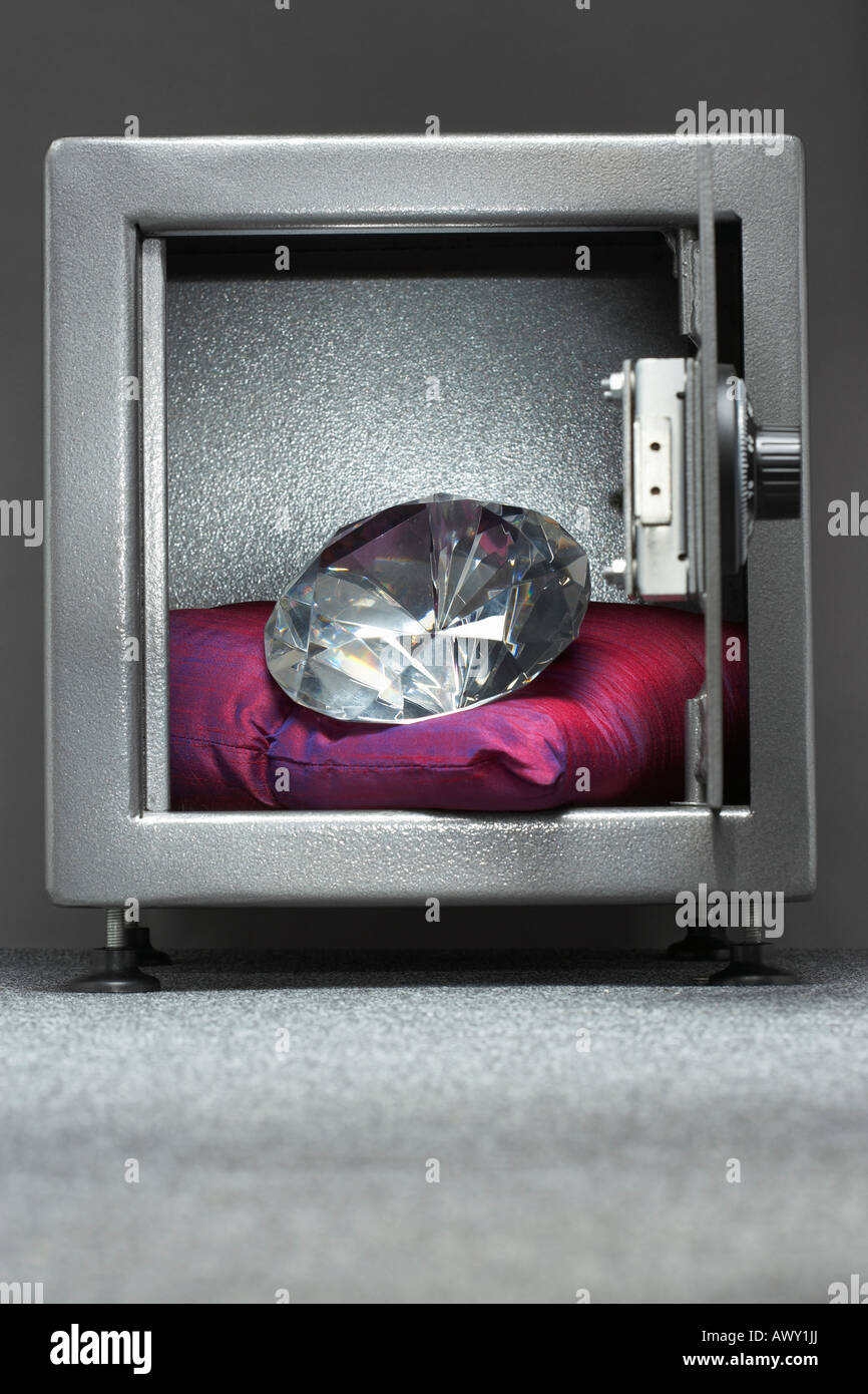 Gem in safe Stock Photo - Alamy
